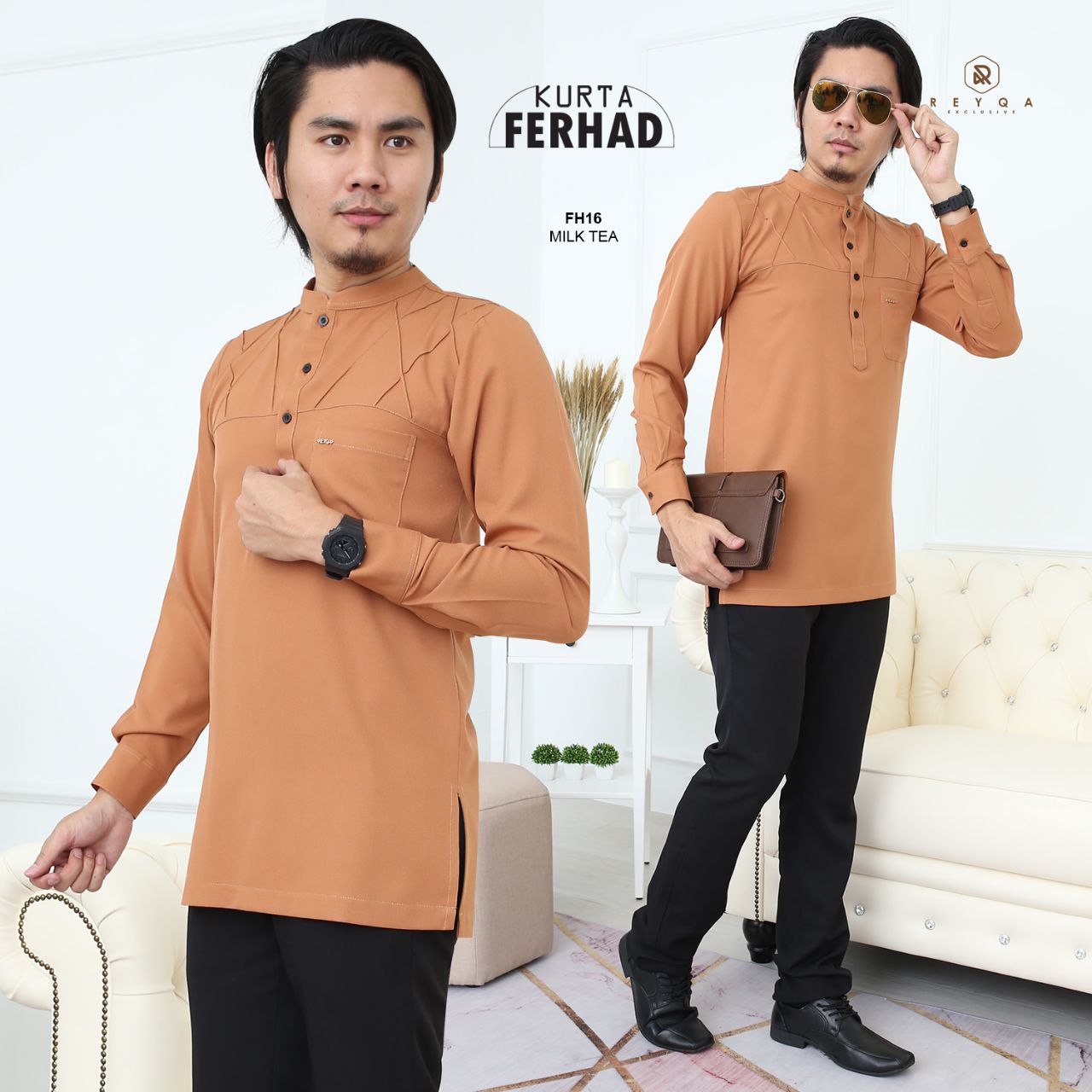 Ferhad/16 Milktea | Muslimah Collection | Hijab | Exclusive Muslimah Attire