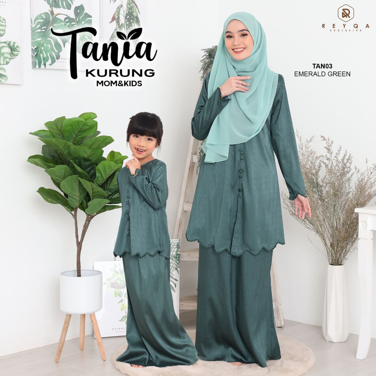 Tania/03 Emerald | Muslimah Collection | Hijab | Exclusive Muslimah Attire