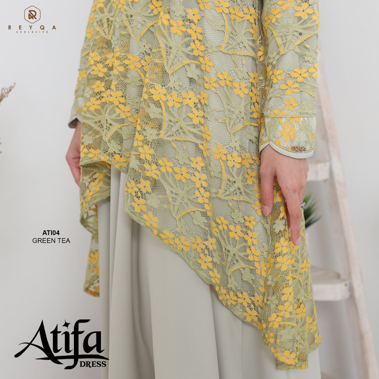 Atifa/04 Green Tea | Muslimah Collection | Hijab | Exclusive Muslimah ...