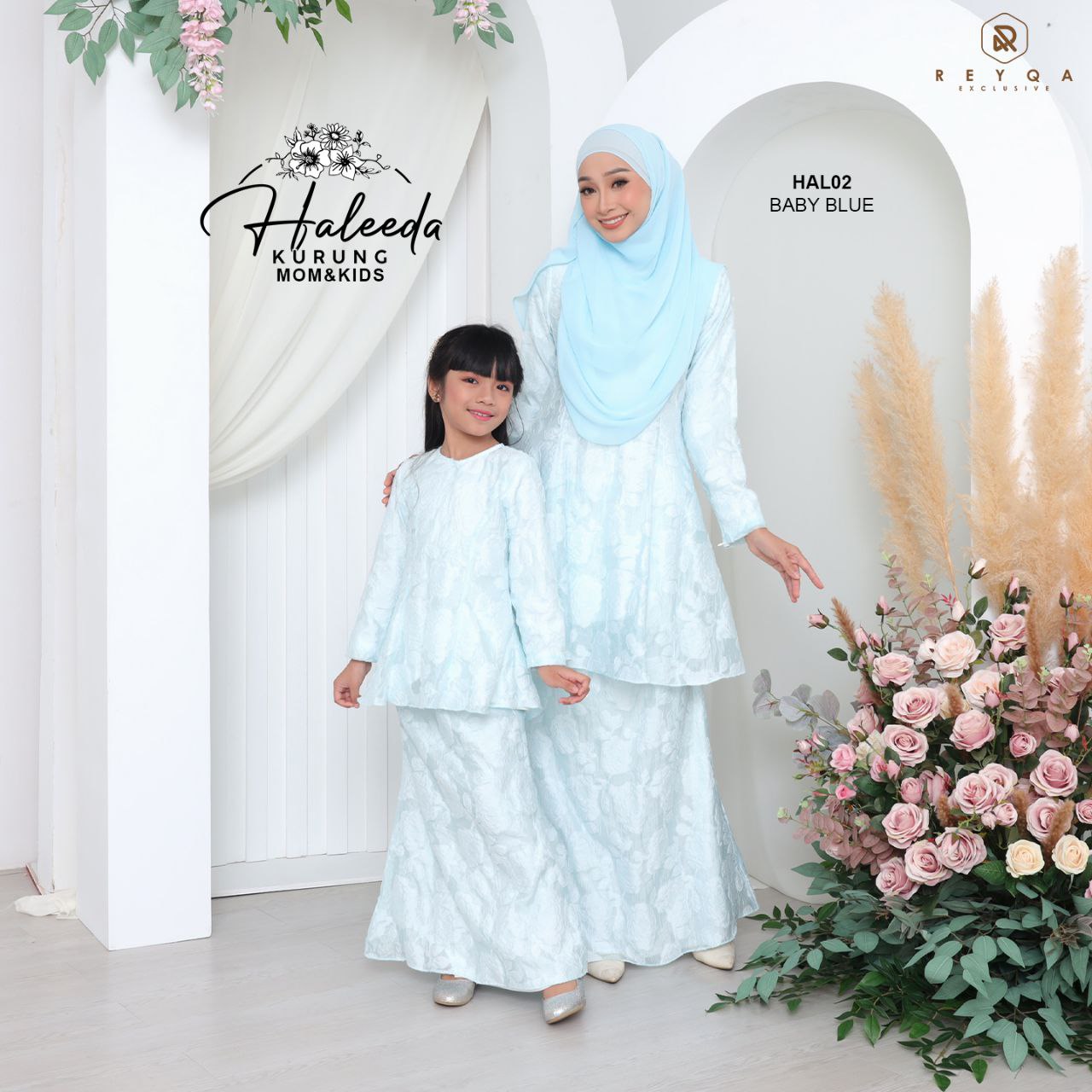 Haleeda/02 Baby Blue | Muslimah Collection | Hijab | Exclusive Muslimah ...
