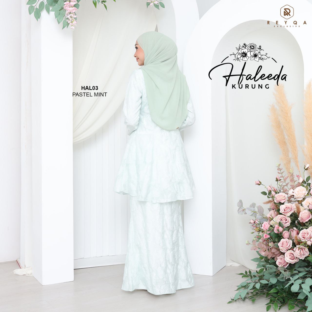 Haleeda/03 Pastel Mint | Muslimah Collection | Hijab | Exclusive ...