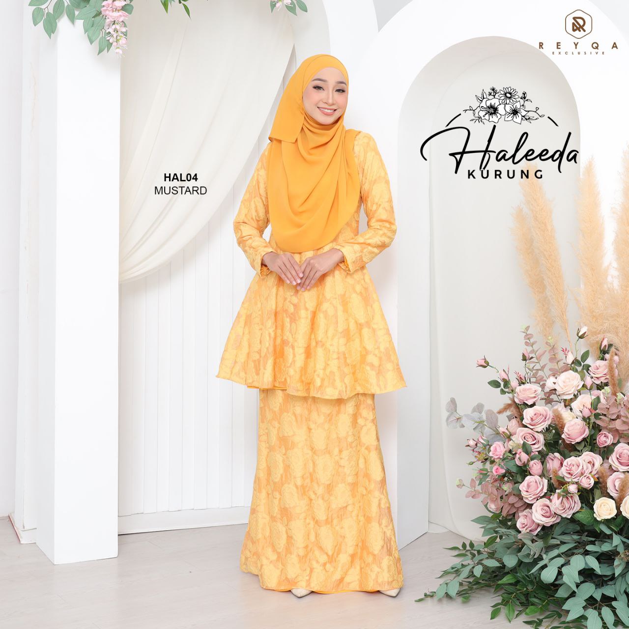 Haleeda/04 Mustard | Muslimah Collection | Hijab | Exclusive Muslimah ...