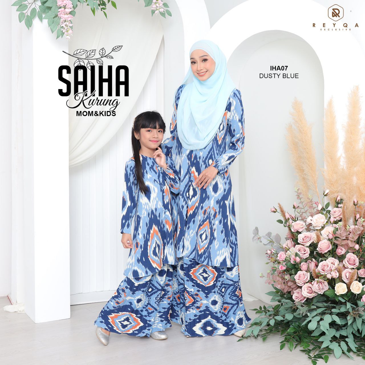 Saiha/07 Dusty Blue | Muslimah Collection | Hijab | Exclusive Muslimah ...