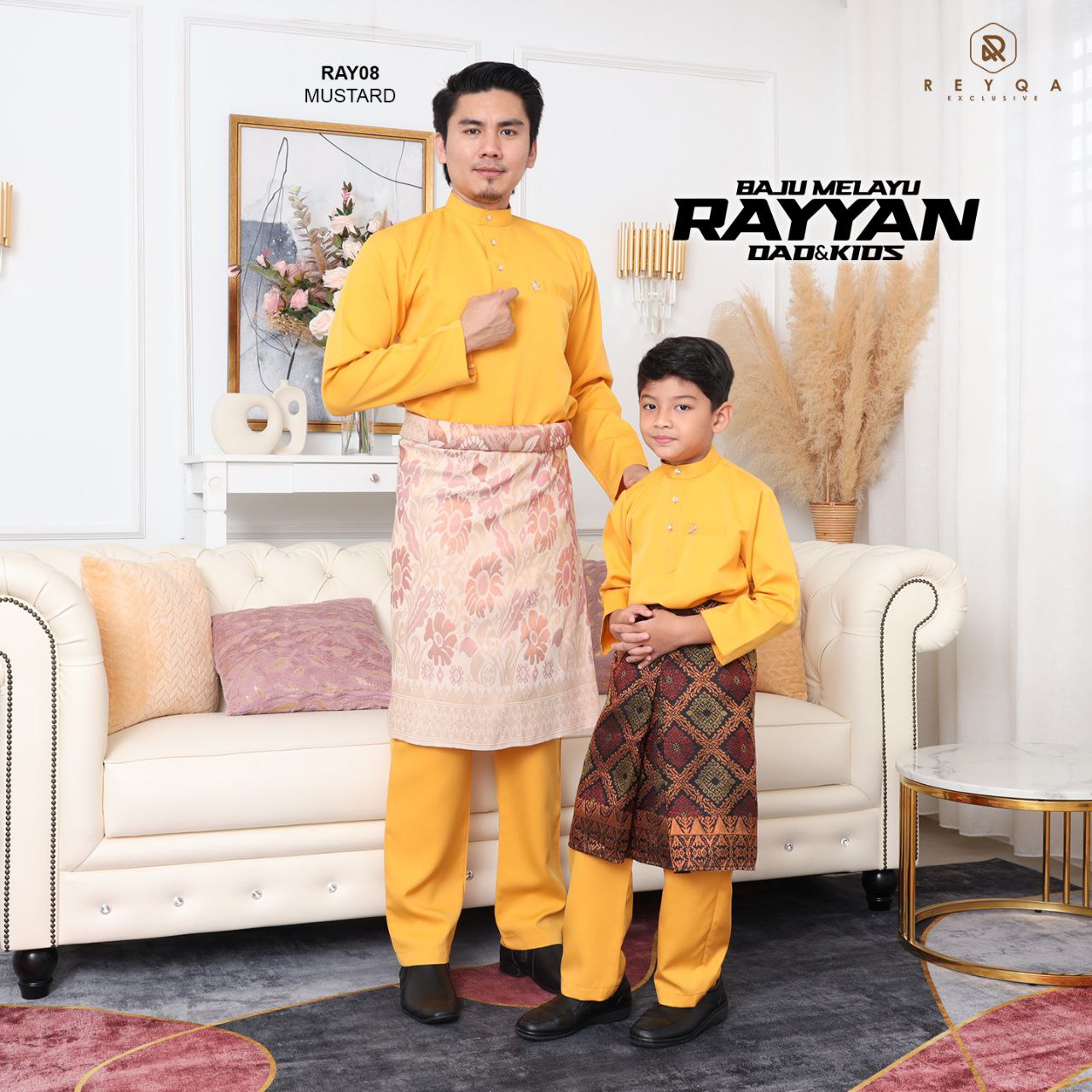 Rayyan/08 Mustard | Muslimah Collection | Hijab | Exclusive Muslimah Attire