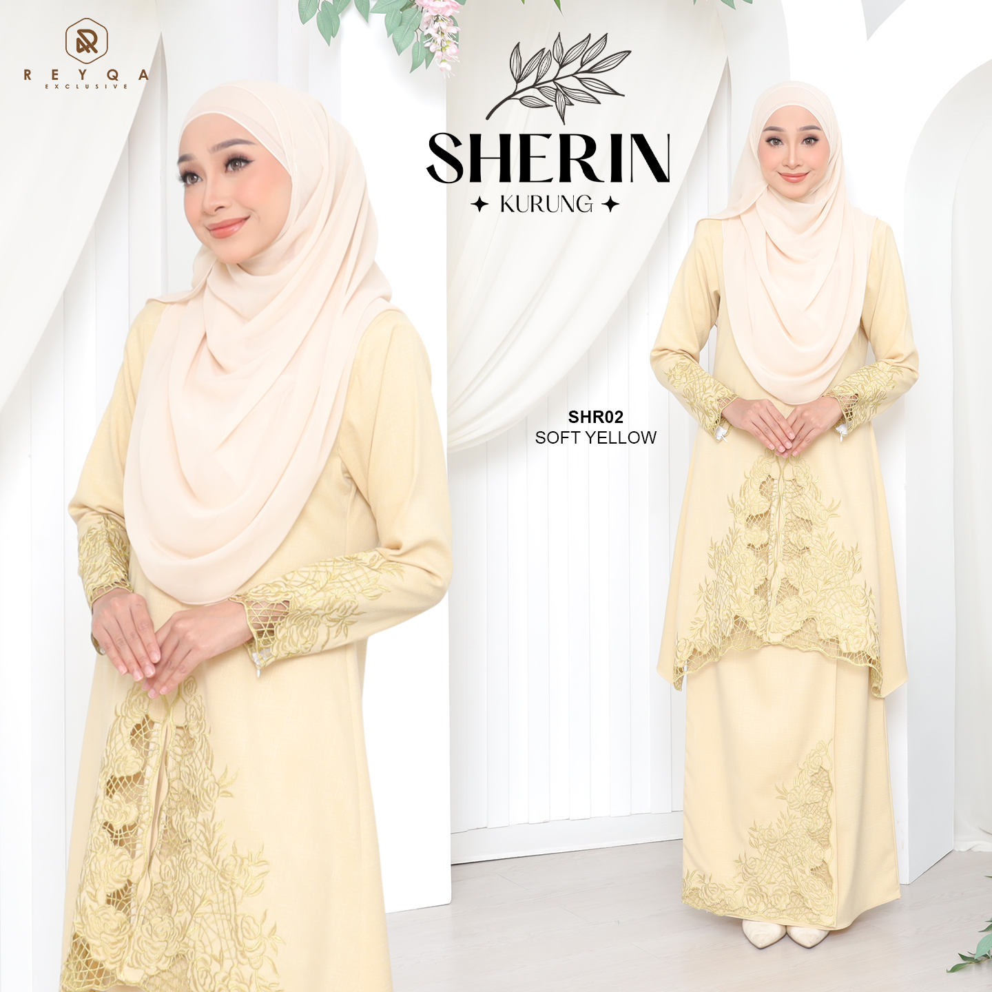 Sherin/02 S. Yellow | Muslimah Collection | Hijab | Exclusive Muslimah Attire